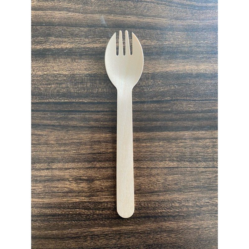 Wooden Disposable Spork 25pcs per pack | Shopee Philippines