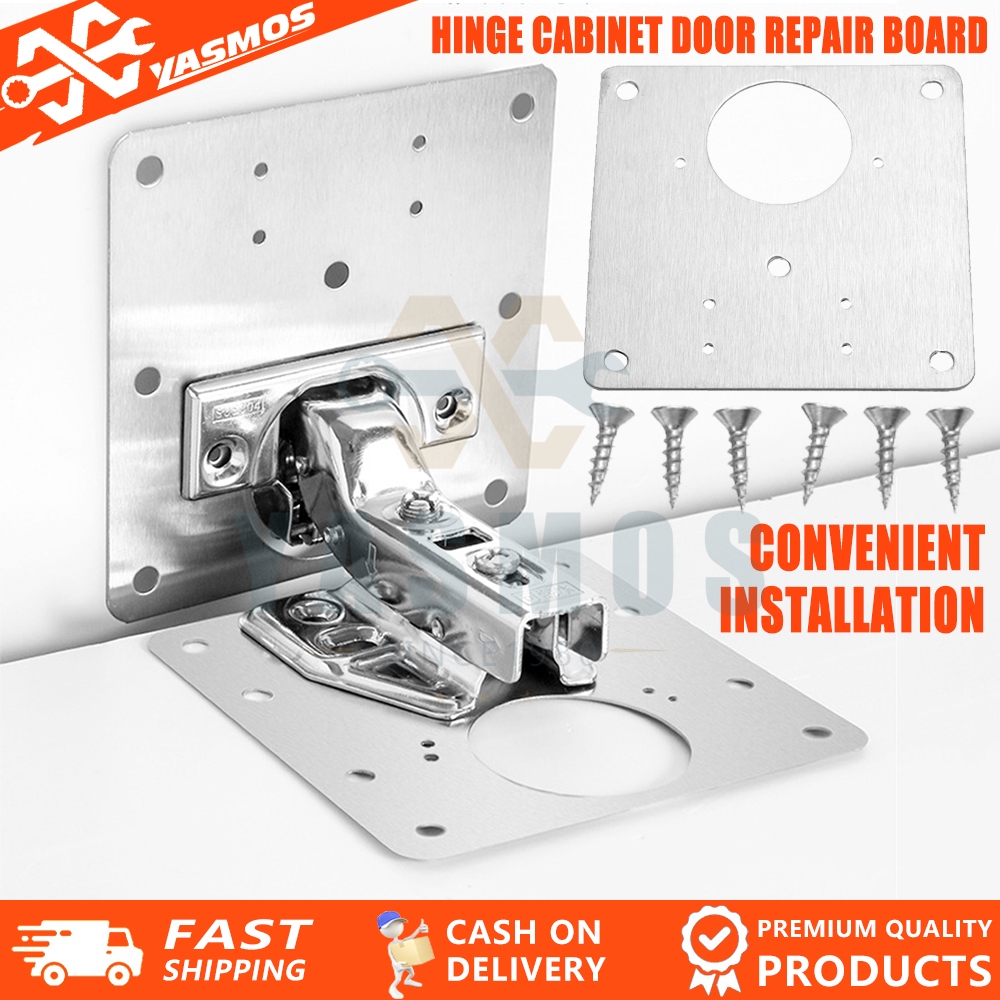 Stainless Steel Hinge Repair Plate Stainless Brackets Kitchen Cupboard ...