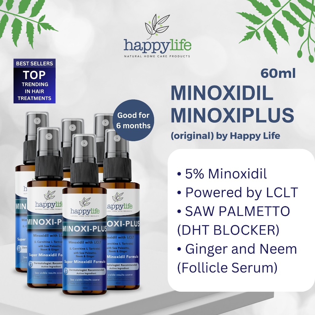 6pcs Minoxidil 5% MINOXIPLUS LCLT Hair Grower, Serum, Men, Women ...
