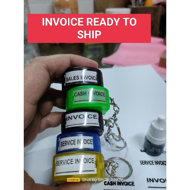 SERVICE INVOICE SALES INVOICE SELF INKING STAMP 9X27MM | Shopee Philippines