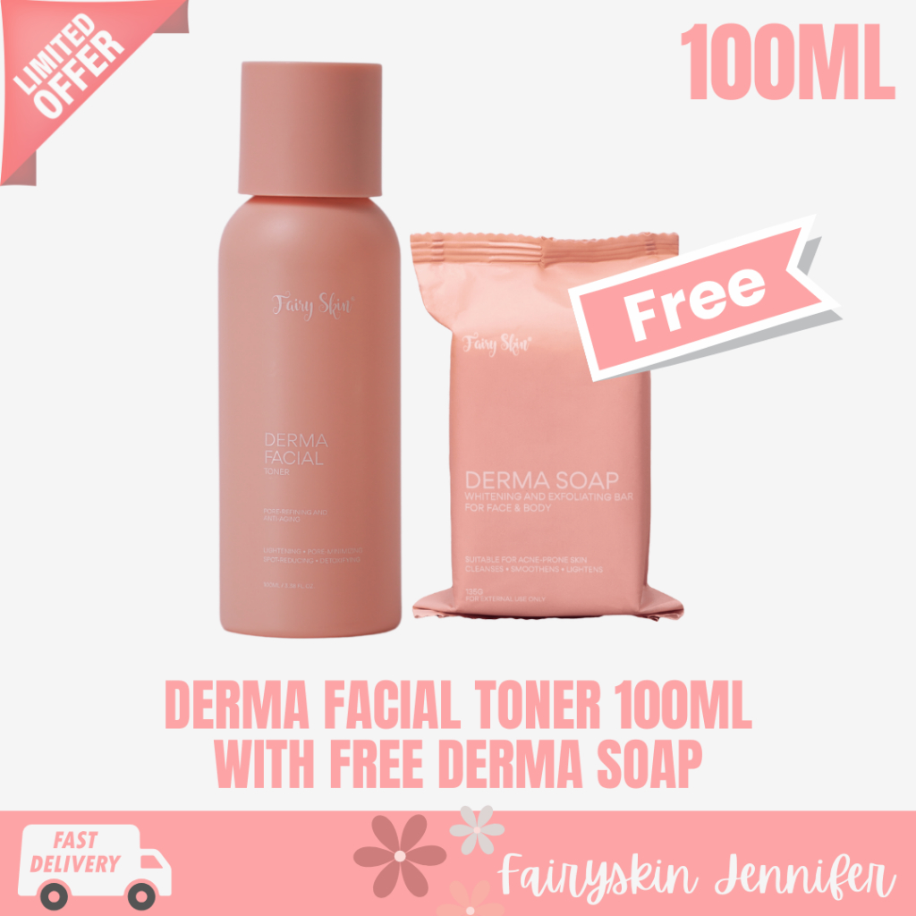 BIG FAIRY SKIN DERMA TONER 100ML (FREE DERMA SOAP) | Shopee Philippines