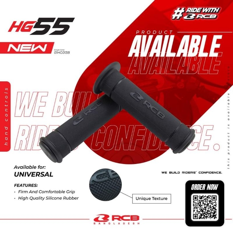 ORIGINAL RCB HANDLE GRIP HG55 HG66 HG77 NAGAMAKI UNIVERSAL ( Motorcycle ...