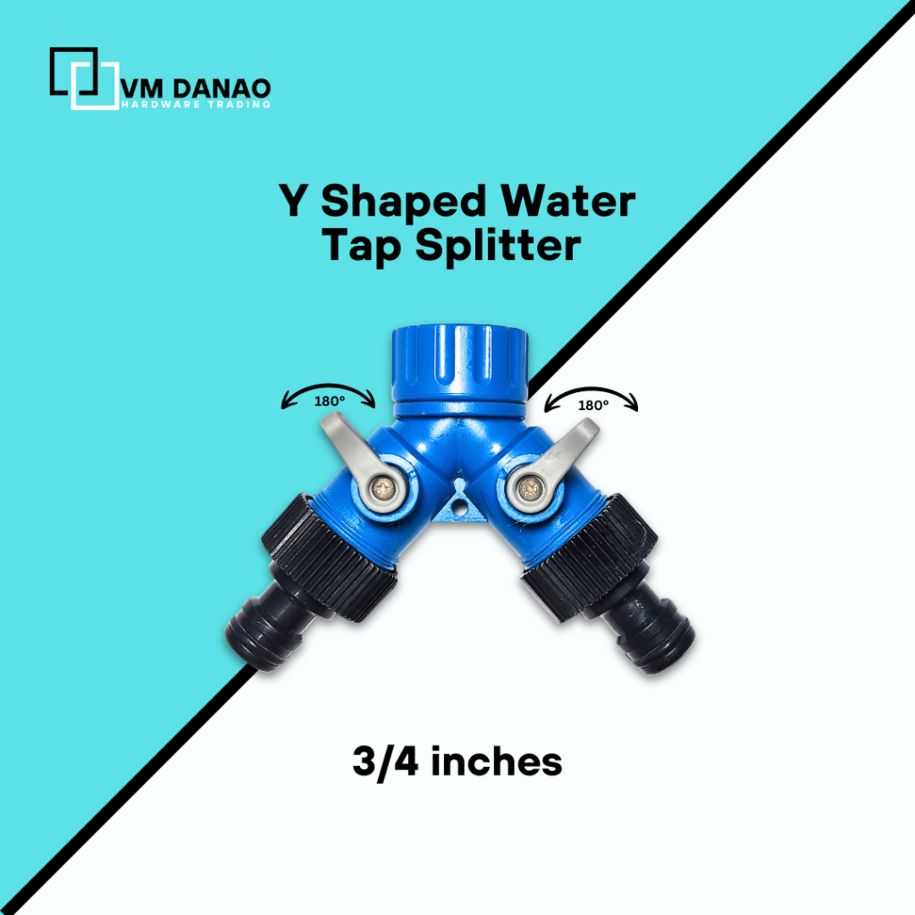 Y Shaped Two Hose Splitter Water Tap Splitter 3/4" | Shopee Philippines