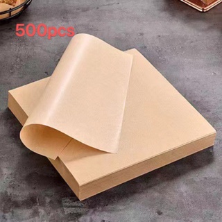 500PCS 10*10CM Baking Paper Double Side Wax Paper Baking Oil-Proof ...
