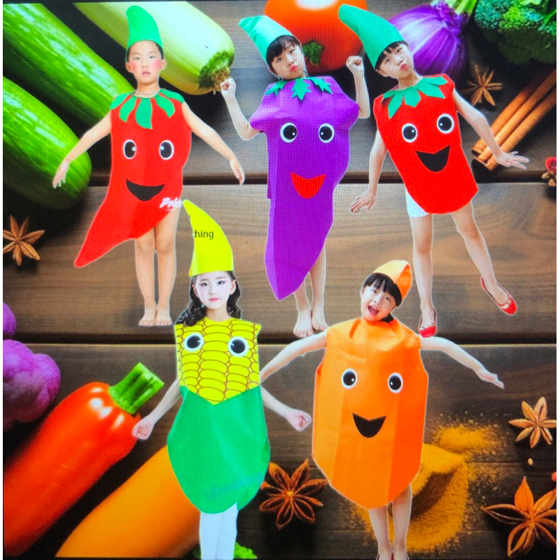 Vegetables Nutrition month costume for kids (Actual photo is posted) | Shopee Philippines