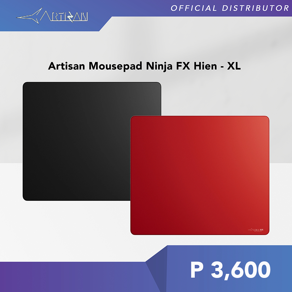 ARTISAN Mousepad Ninja FX Hien - XSOFT - SOFT - MID - XL - Black - Wine Red | Shopee Philippines
