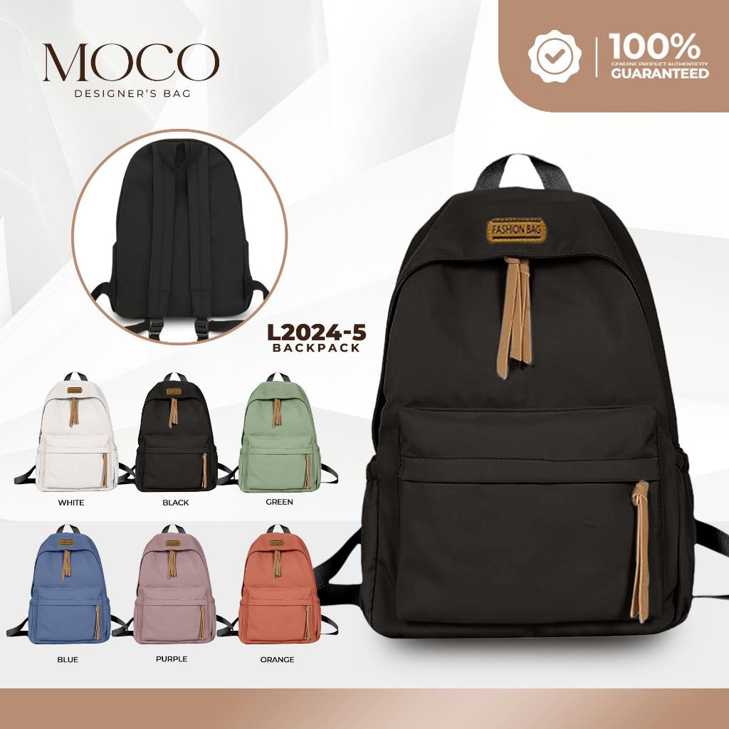 Moco Bags Backpack For Women Korean Style New Solid Simple Large-Capacity Shchool L2024-5 ...