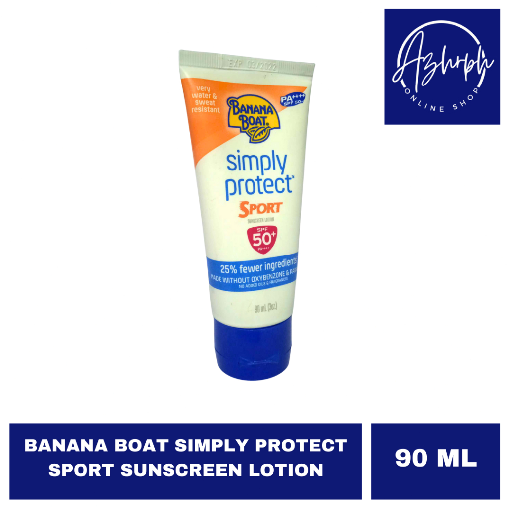 Banana Boat Simply Protect Sport Sunscreen Lotion 90ml SPF50+ PA ...
