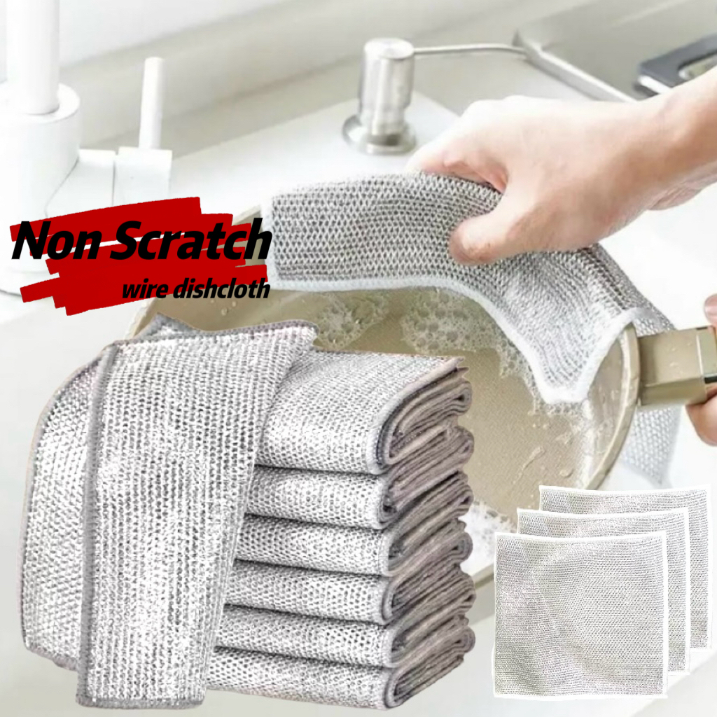Original washing rag for kitchen non-scratch wire dish cloth steel wool ...