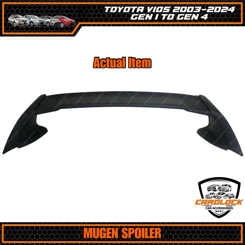 Toyota Vios 2003 - 2025 Mugen Spoiler | Shopee Philippines