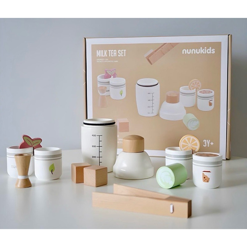 Wooden Milk Tea Play Set for Kids / Milktea Set | Shopee Philippines