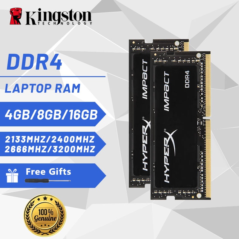 Hyperx Impact Laptop DDR4 RAM 4GB 8GB 16GB 2133Mhz 2400Mhz 2666Mhz 3200Mhz SOIDMM Memory ...