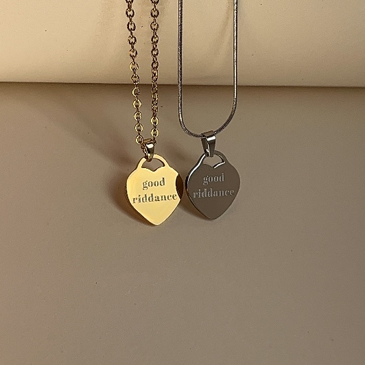 Good riddance - heart necklace - Gracie Abrams Inspired Necklace - by ...