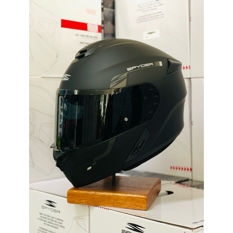 SPYDER ROVER S0 V2 Modular Dual Visor Helmet with Free Clear Visor ...
