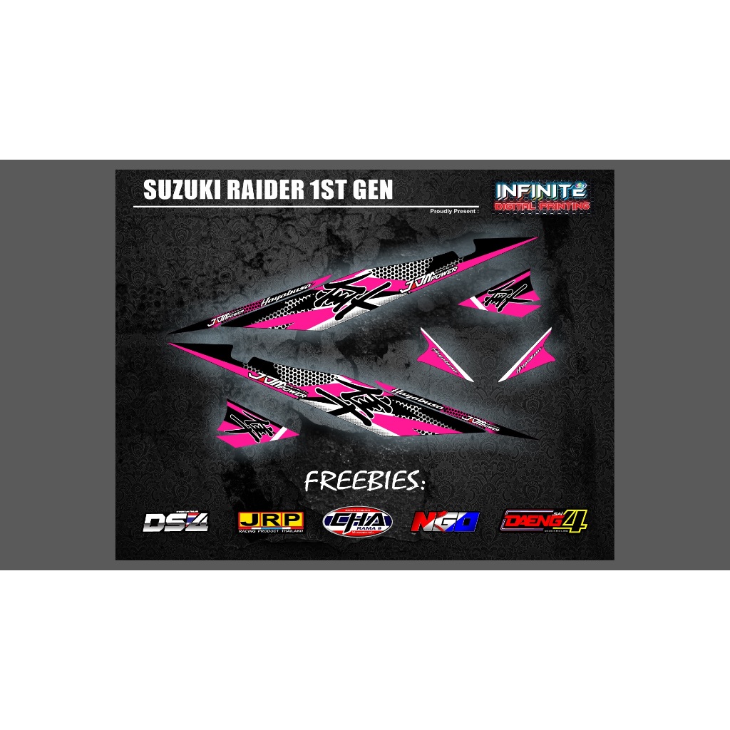 Raider 150 1st Gen Decal Hayabusa (Stock Template) w/freebies | Shopee ...