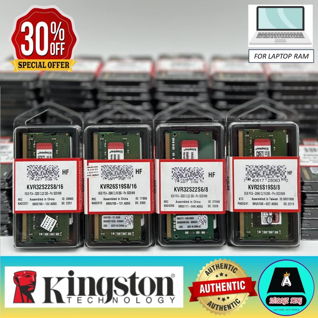 Kingston ValueRAM 8GB/16GB DDR4 2666Mhz/3200Mhz SODIMM Laptop Memory | Shopee Philippines