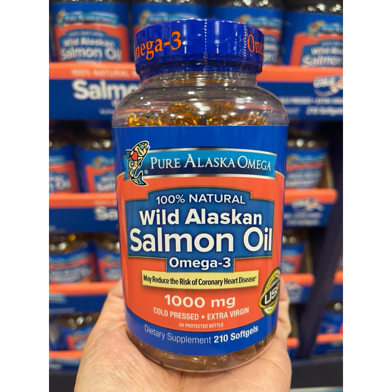 Pure Alaska Omega Wild Salmon Oil 1000 mg. (210 Softgels) | Shopee ...
