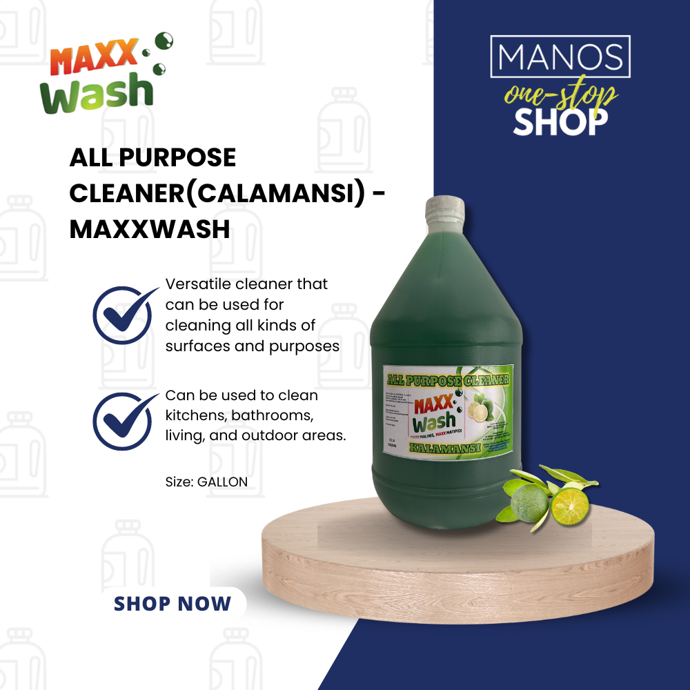 MAXXWASH ALL PURPOSE CLEANER (CALAMANSI) / GALLON | Shopee Philippines