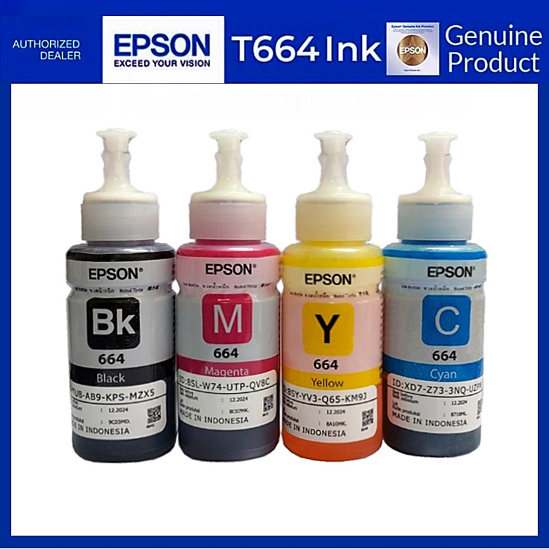 T664 ink Original Genuine Bottle T664 for printer model L350 L110 L355 ...