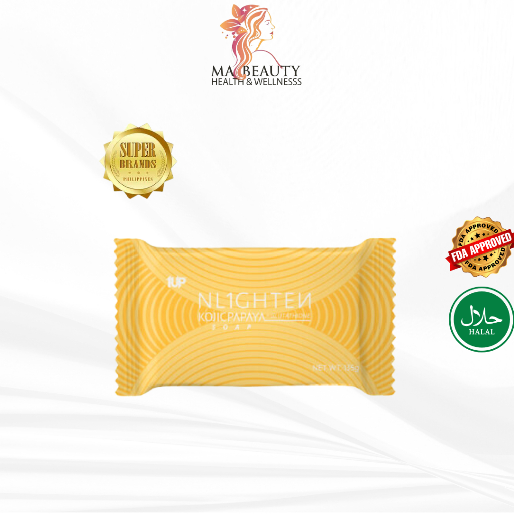 NLIGHTEN Kojic Papaya with Glutathione Soap 1 bar 135g | Shopee Philippines