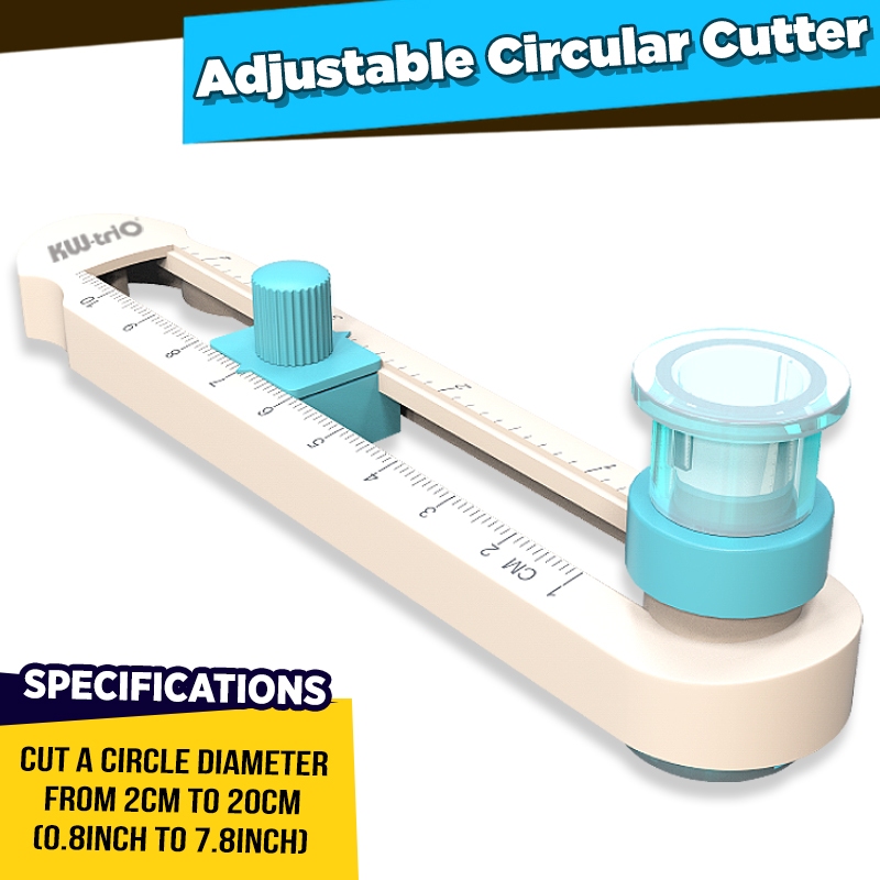 Round Cutting Knife Adjustable 360 Compass Circle Cutter Scrapbooking ...