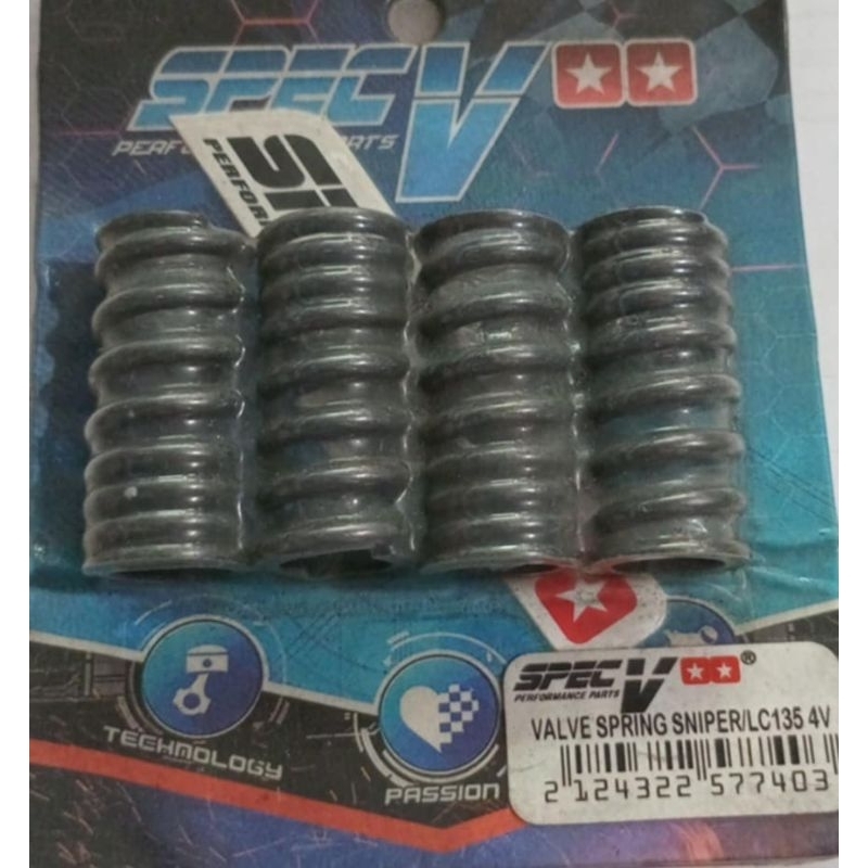 SPEC V RACING VALVE SPRING SET (4PCS) FOR YAMAHA SNIPER 135 CLASSIC ...
