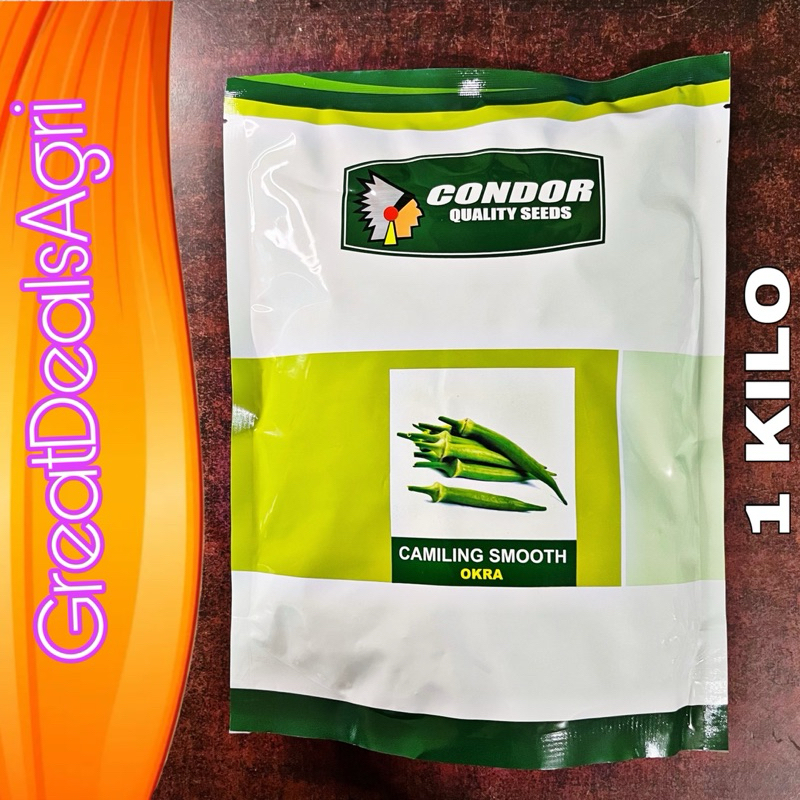 CONDOR SEEDS (1 KILO) OKRA SEEDS OPV - CAMILING SMOOTH | Shopee Philippines
