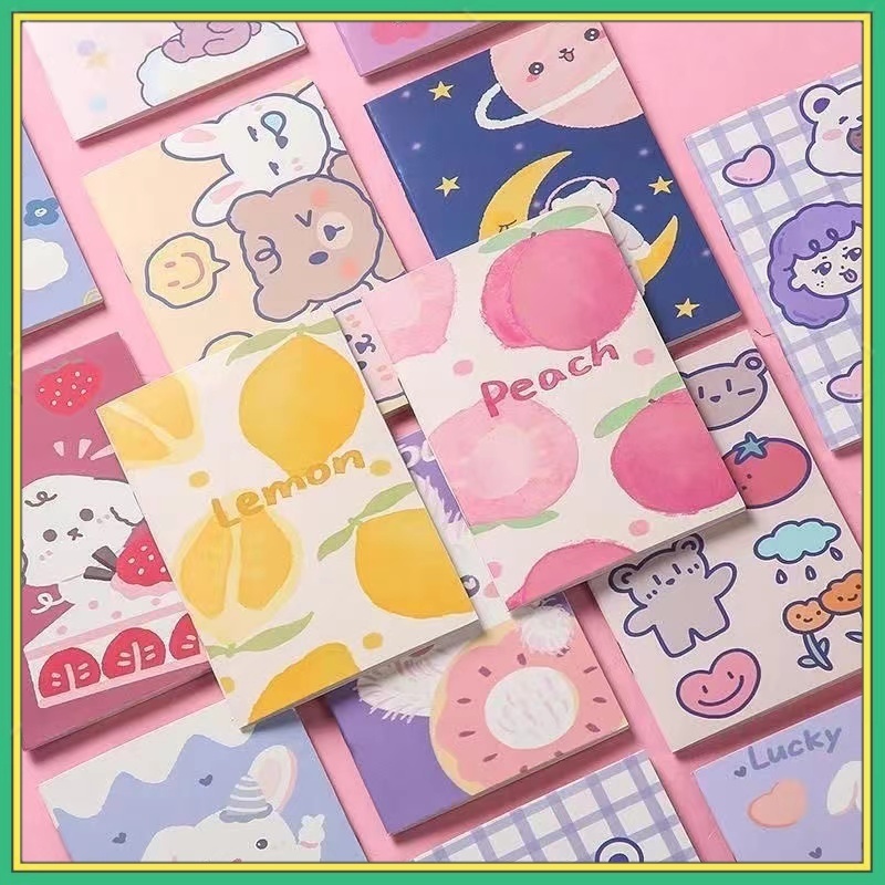 Cartoon A6 Mini Notebook Ins Cute Design Kawaii Shaped Small Portable ...