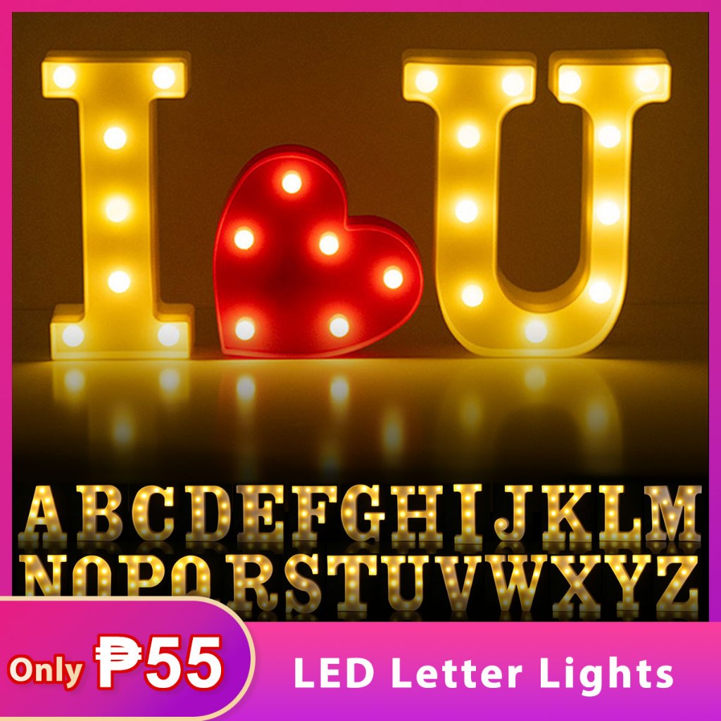 Letter Led Fairy Lights Letter Light Names Souvenirs Ideas For Birthday ...