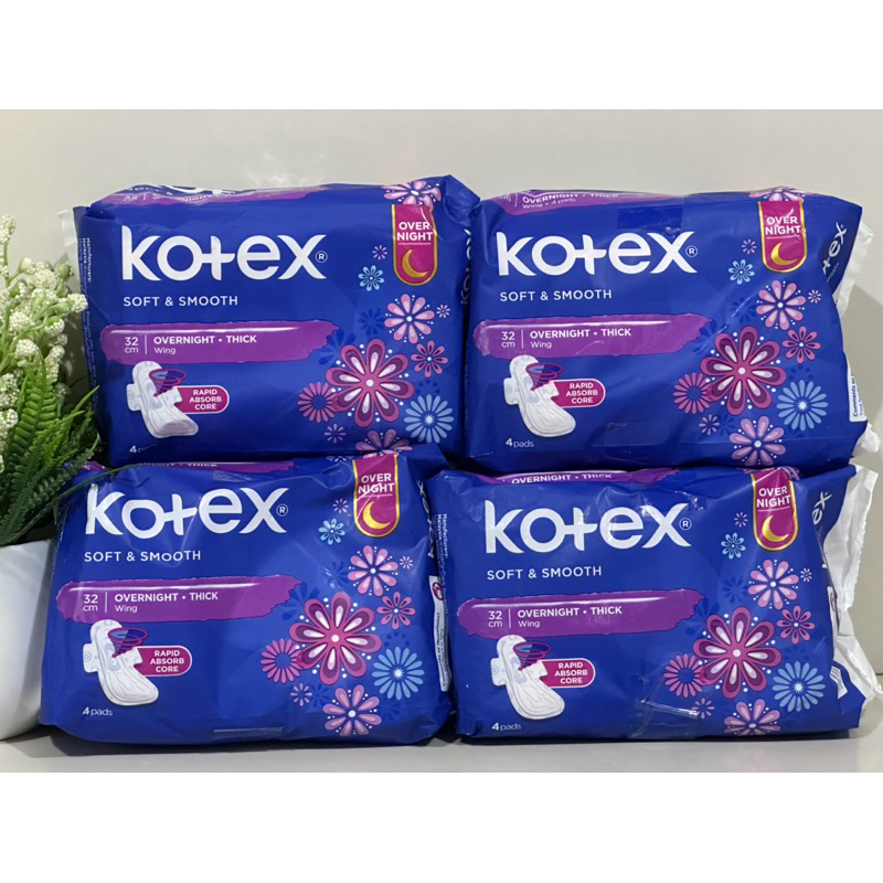 KOTEX Overnight Extra Ultimate 32cm Pads 4’s /10’s | Shopee Philippines