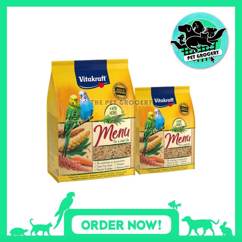 VITAKRAFT MENU FOR BUDGIES (BIRDS) 500G-1KG | Shopee Philippines
