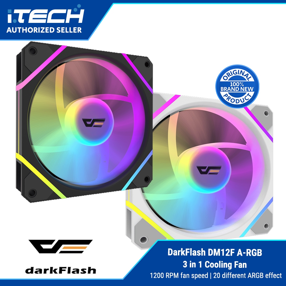 DarkFlash DM12F A-RGB 3 in 1 Cooling Fan | Shopee Philippines