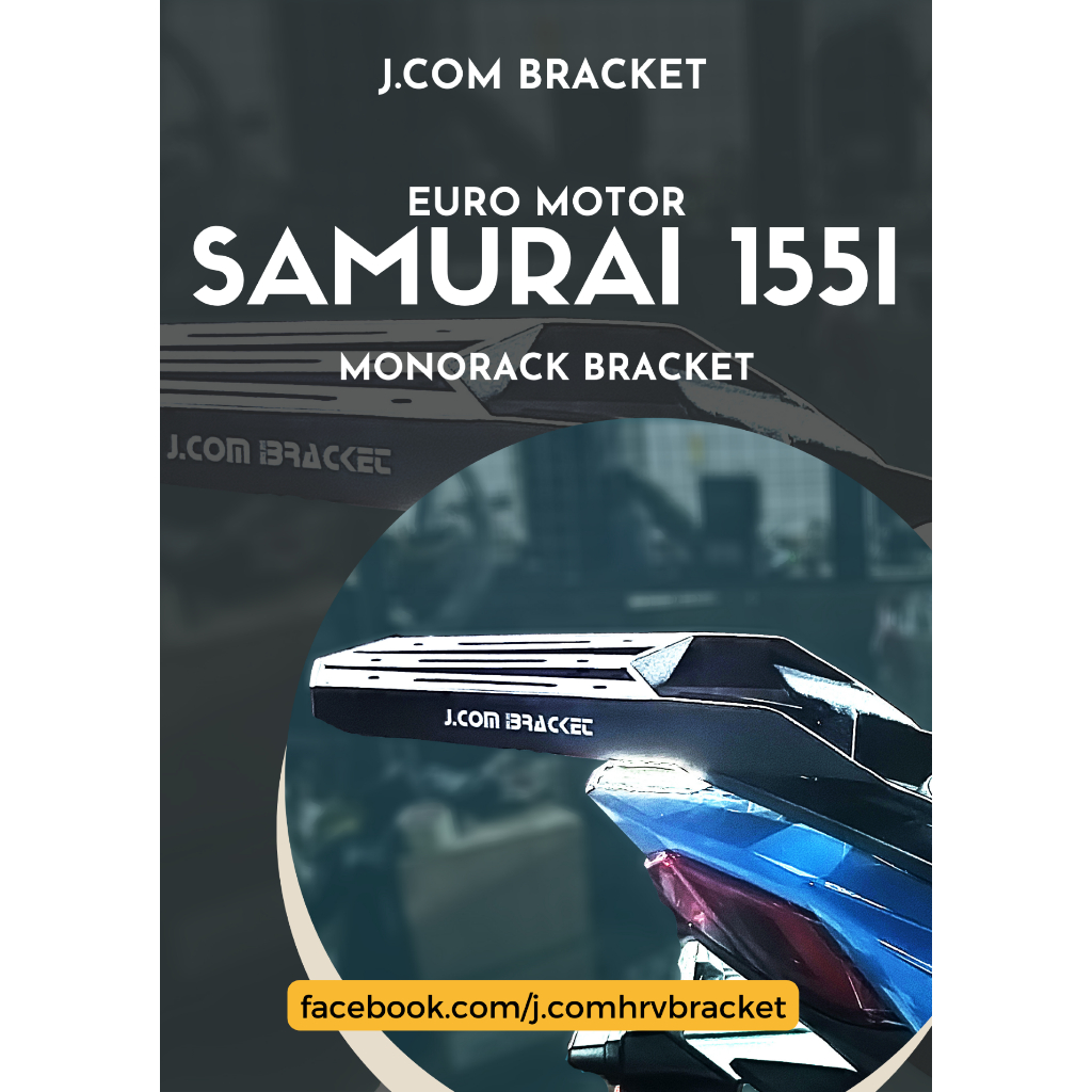 Euro Motor Samurai 155i Version1 and Version 2 Monorack (Stay Grab Bar ...