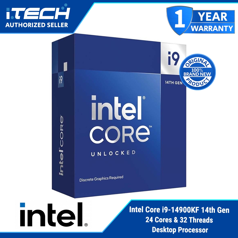 Intel Core i9-14900KF 14th Gen 24 Cores & 32 Threads Desktop Processor ...
