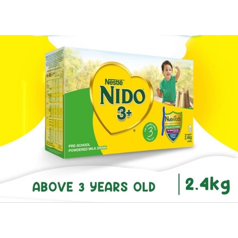 Nido 3+ 2kg & 2.4kg 2025 Expiry Nestle Nido 3 Plus Kinder | Shopee Philippines