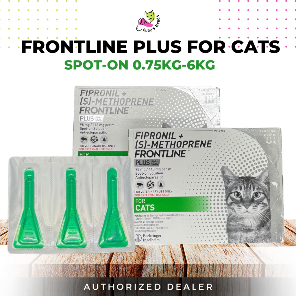 Frontline Plus for Cats [Fipronil + (S)-Methoprene] Anti-ectoparasitic ...