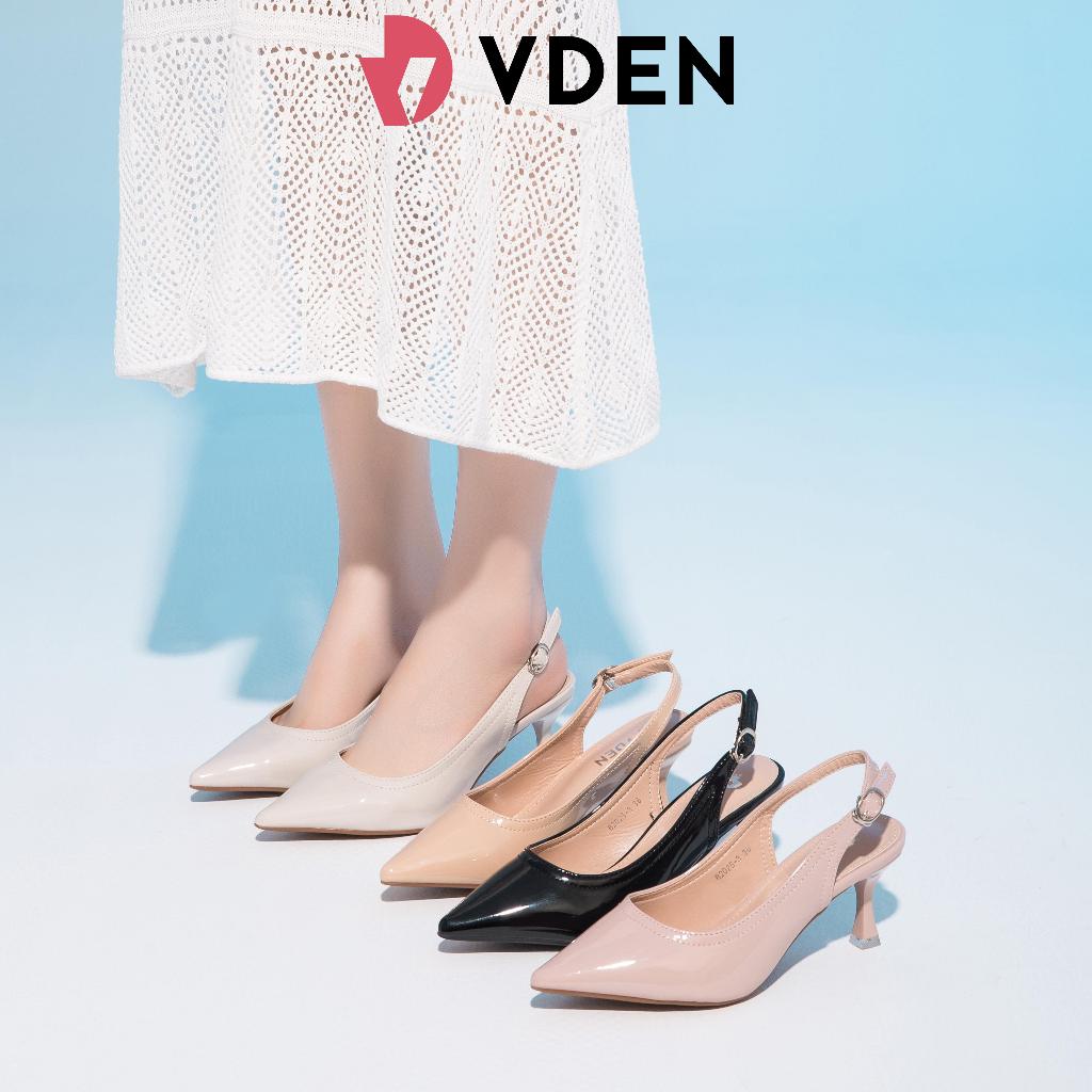 VDEN Glossy slingback Heels Pumps (Add 1 size) 2.7INCH/7CM B2025-3 ...