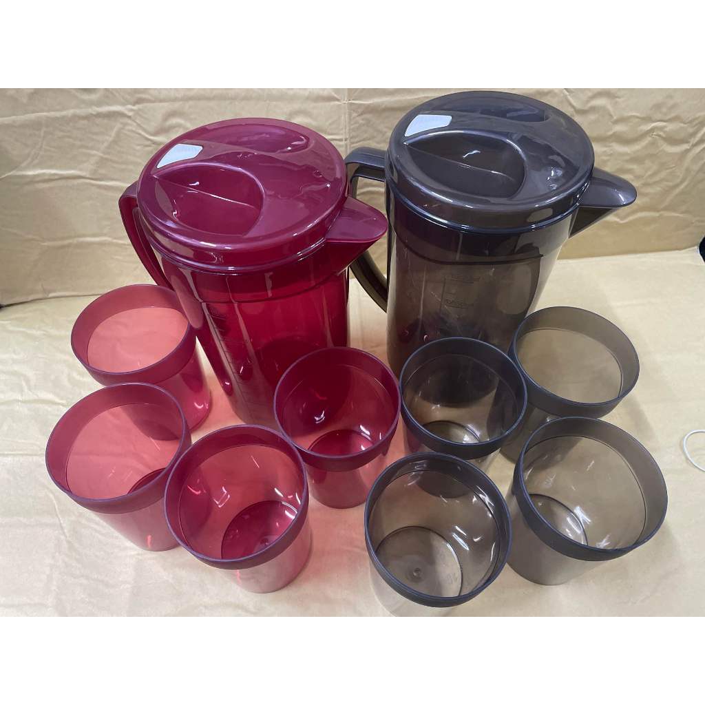 jlx Plastic pitcher with four cups set durable (pitchel) | Shopee ...