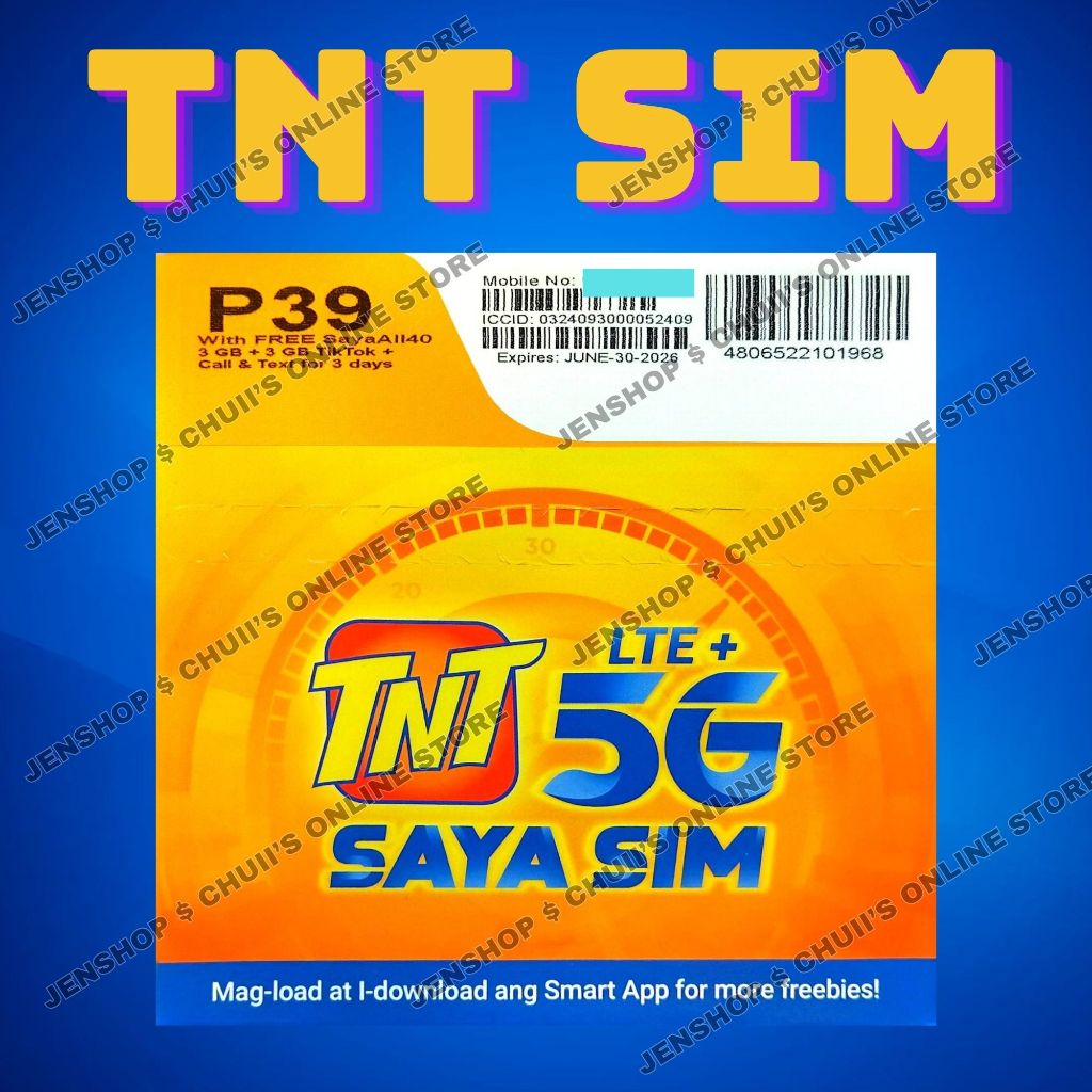 TNT SIMCARD BRAND NEW TRI CUT FRESH SEALED | Shopee Philippines