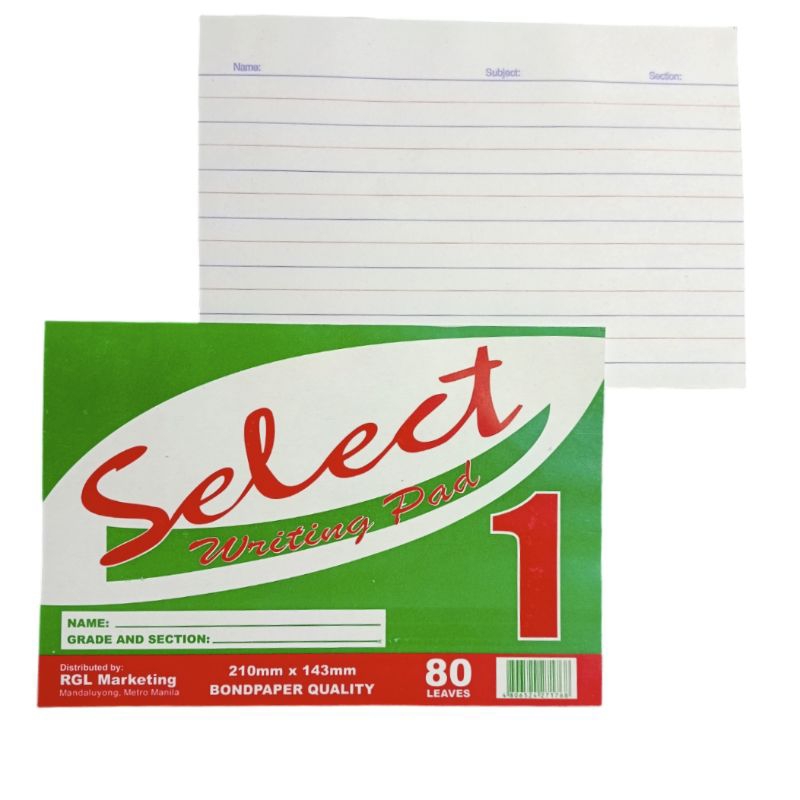 GRADE 1 PAD PAPER (SELECT BRAND) | Shopee Philippines