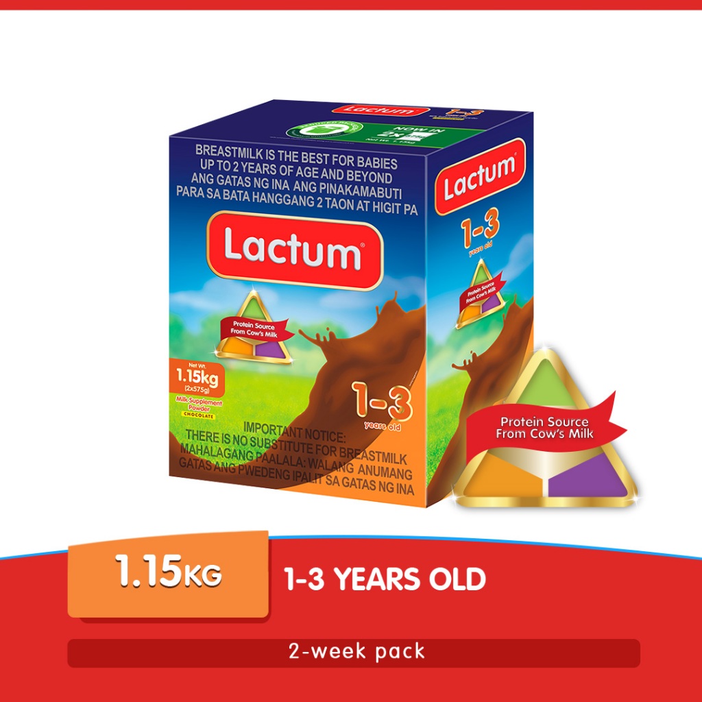 Lactum for 1-3 Years Old Chocolate Milk Supplement Powder 1.15kg ...