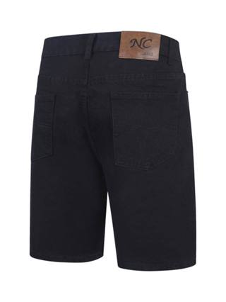 Plus size RRJ Men's Light blue and black Maong Shorts Denim Short For ...