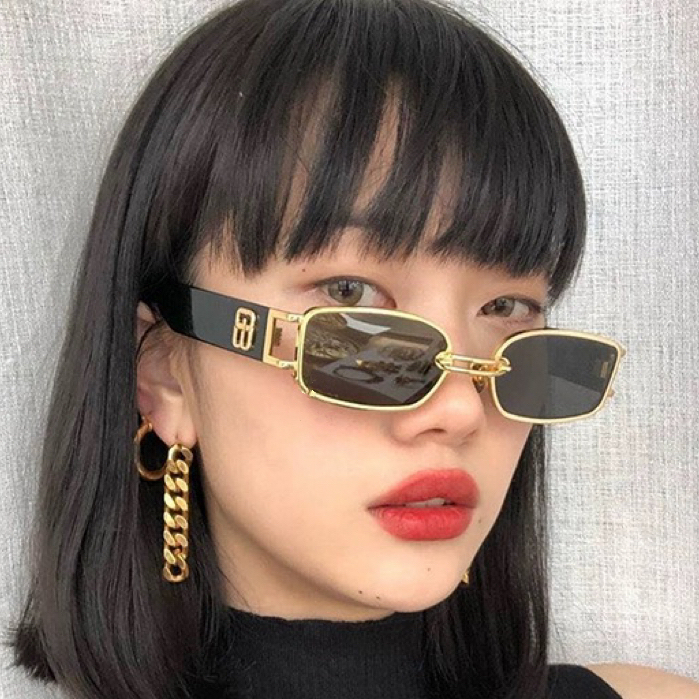 Kacamata Hitam Korean Ulzzang Gaya Wanita Rectangle Shades Retro KACA MATA Sunglasses DM ...