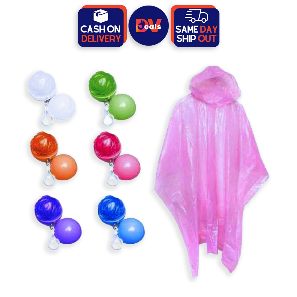 Kapote Outdoor Rain Coat Protection Disposable Raincoat with Keychain ...