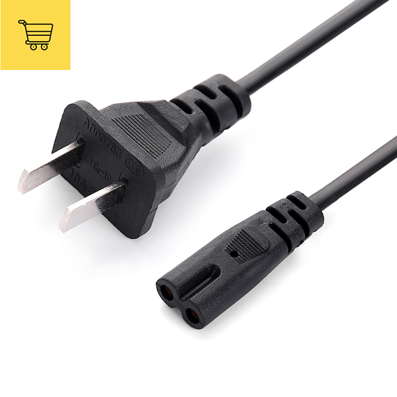 1M Power Cord Cable 2 Pin Plug for Comfast POE Adapter 1 Meter Power ...