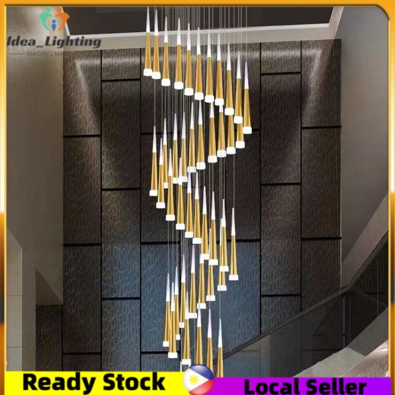 Staircase Chandelier Ceiling Light Center Hanging Lamp for Living Room ...