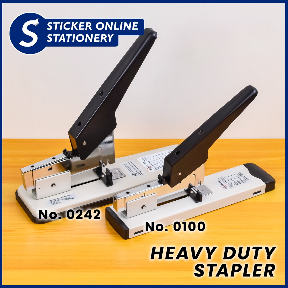 HUAPUDA Heavy Duty Stapler 100/240 Max Sheets | No.0100 & No.0242 High ...
