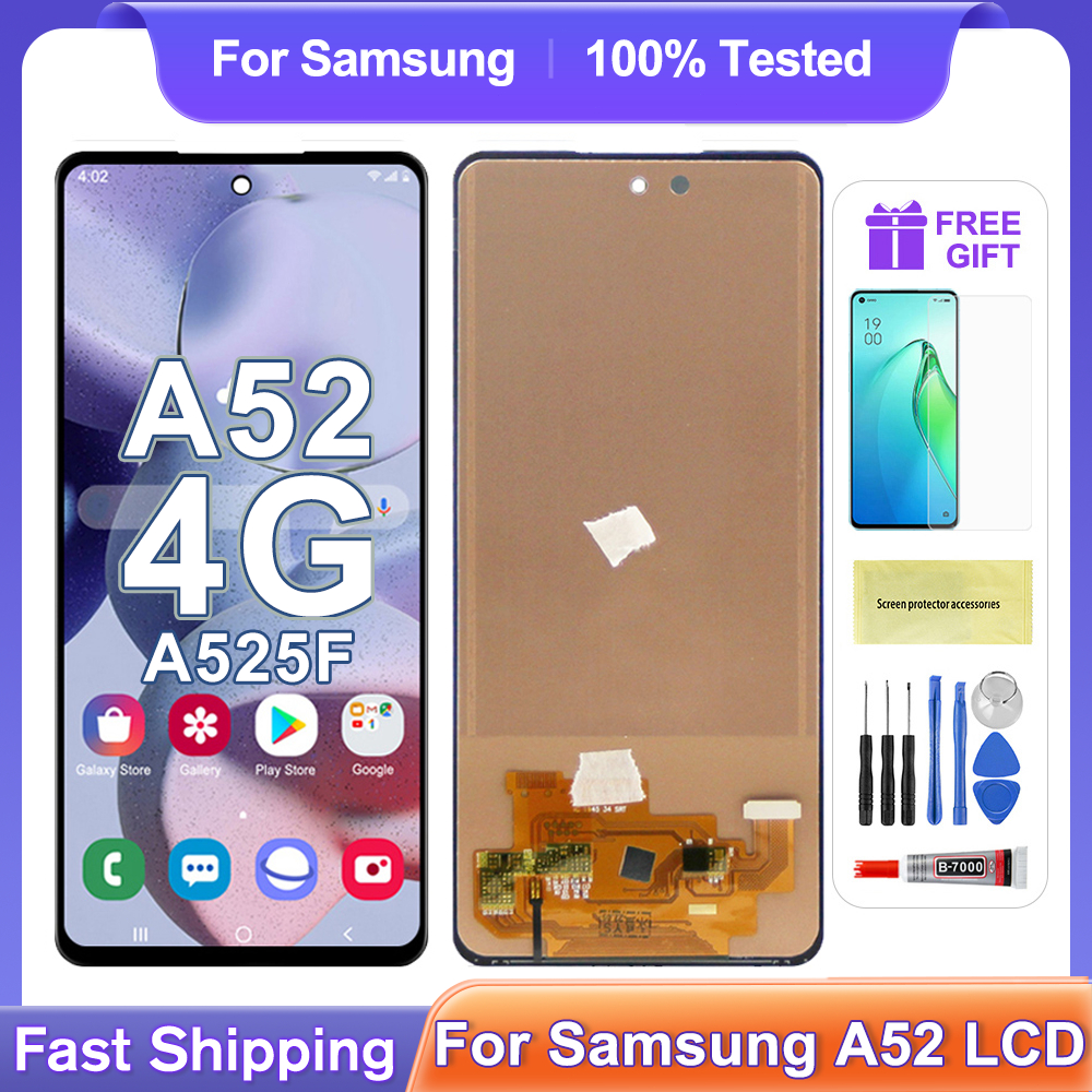 LCD For Samsung A52 4G 5G / A52S 5G A525 A526 A528 LCD Display Touch ...