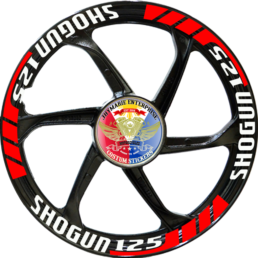SUZUKI SHOGUN 125 MAGS STICKER set for 2 wheels front and rear | Shopee ...