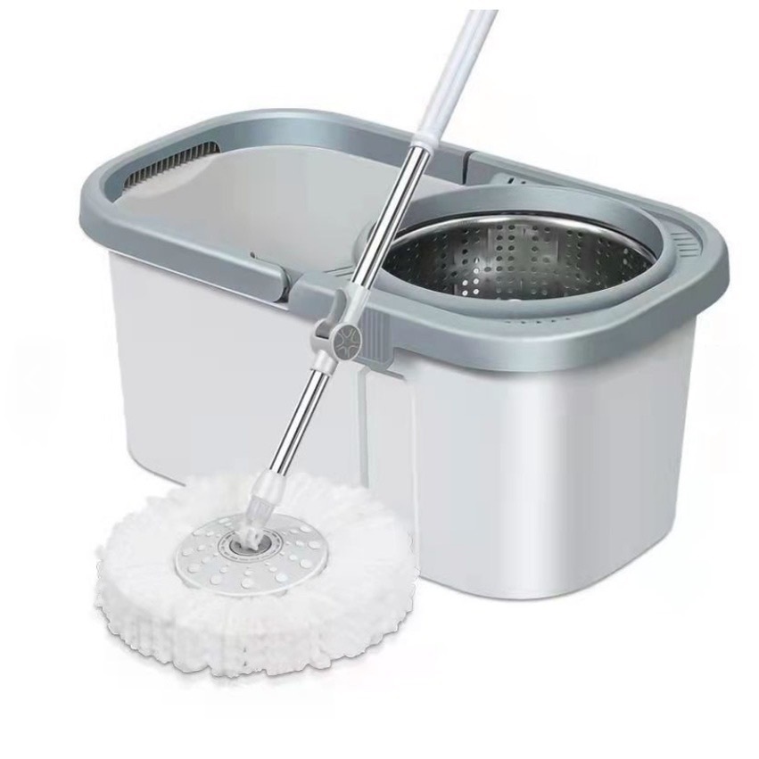 360° Rotating Floating Spin Mop with Squeezer Heavy Duty Tornado Mop ...